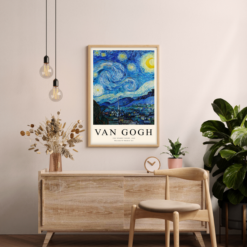 VAN GOGH - THE STARRY NIGHT with text – Renaissance Soul